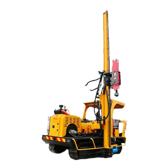 Hydraulic Hydrostatic Solar Pile Driver 70KW Engine Power 50mm - 300mm ...