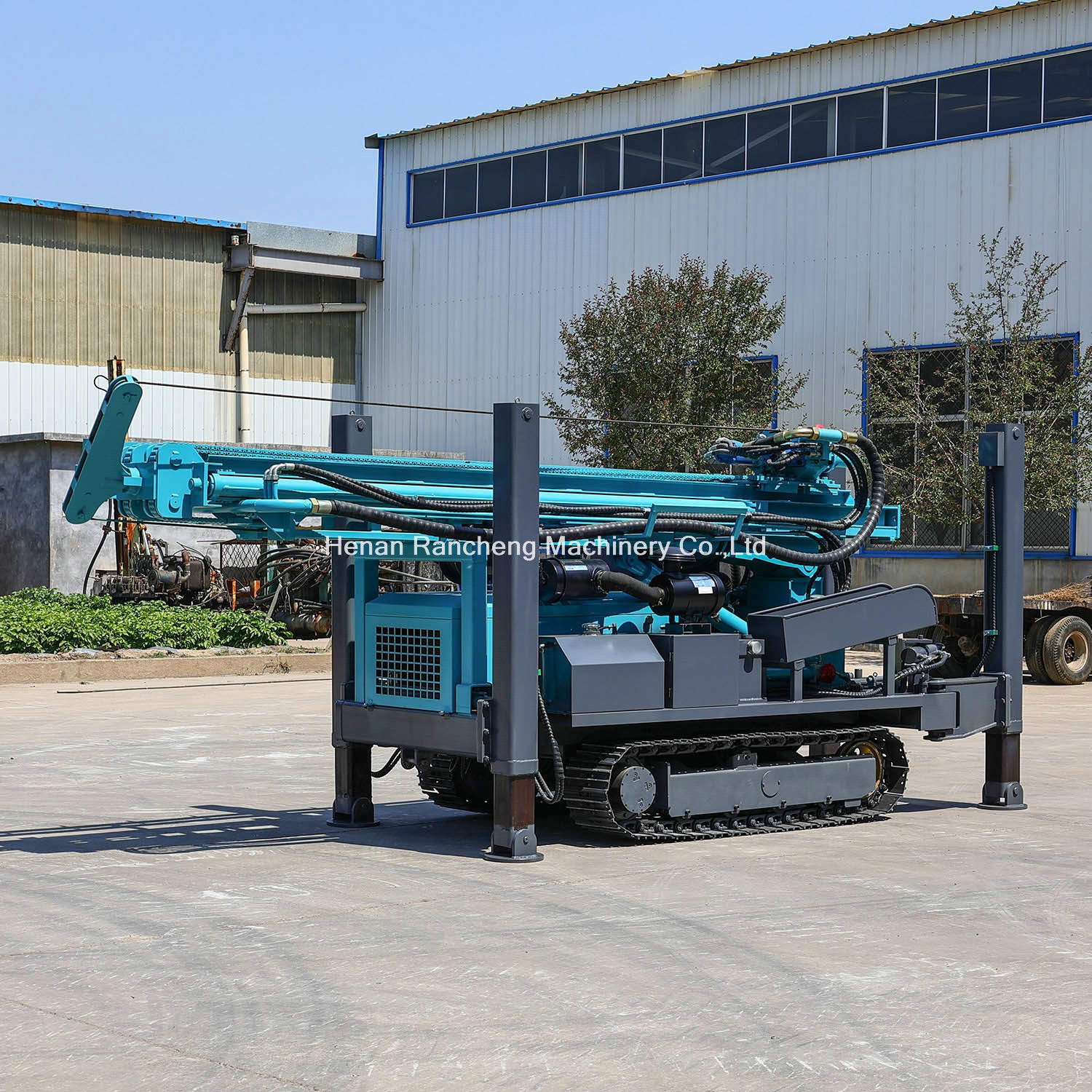 350m Drilling Depth 91KW Yuchai Engine Water Well Drilling Rig 22T ...