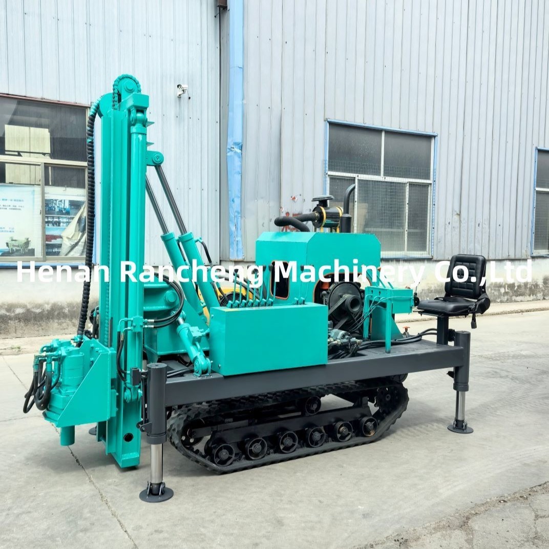 Mini Solar Pile Driver Hydraulic Guardrail Drilling Rig Pile Driving ...